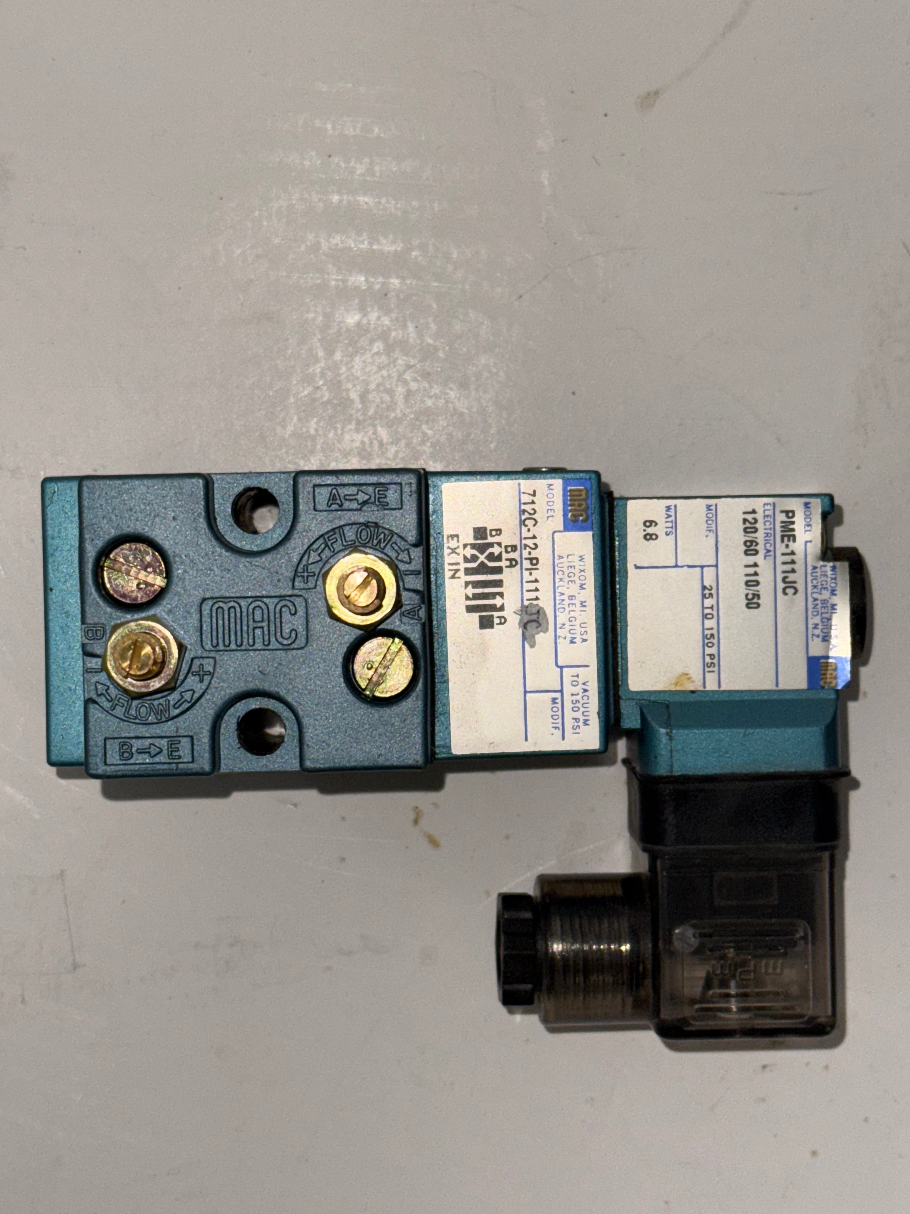 MAC 712C 12 PI 111JC Valve – Froedge Machine & Supply Co., Inc.